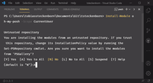 Beautify your Windows PowerShell in Visual Studio Code